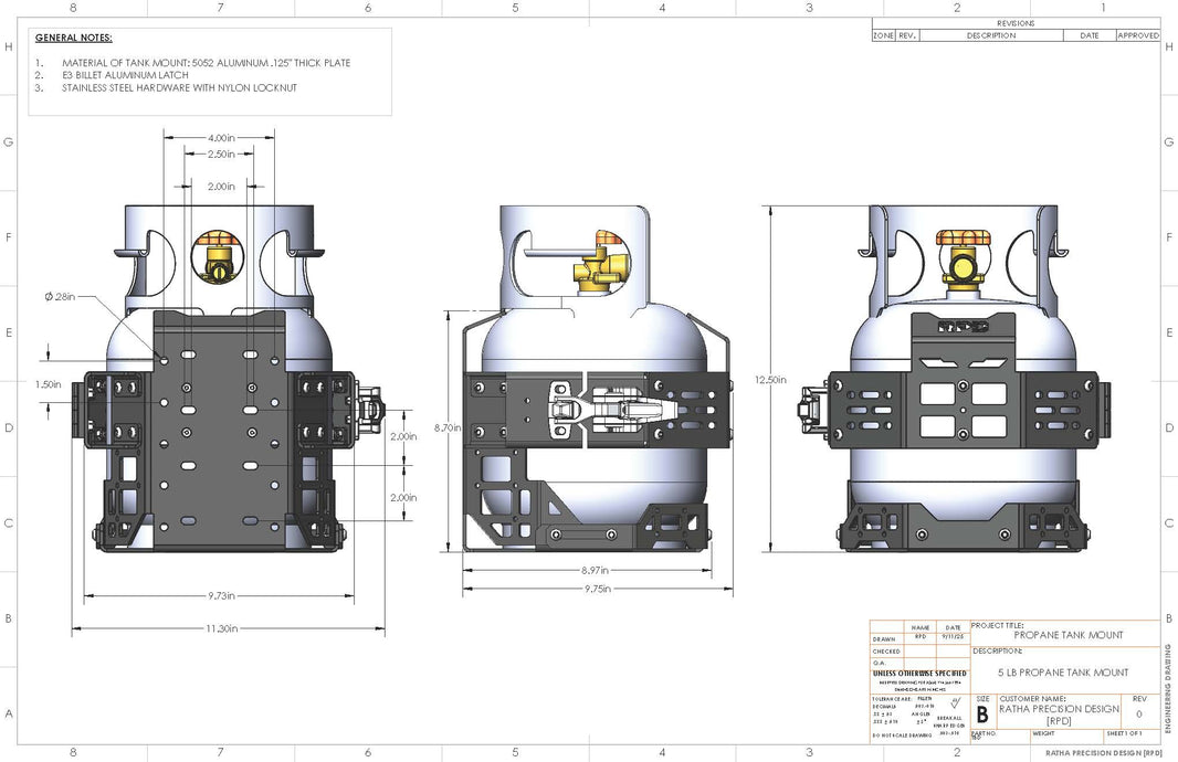 Propane Tank Mount for Bumpers, Cars, RVs – Yota Nation